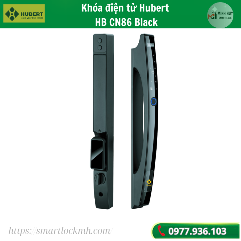 Khóa điện tử Hubert HB CN86 Black - Khoá điện tử thông minh Smart Lock MH